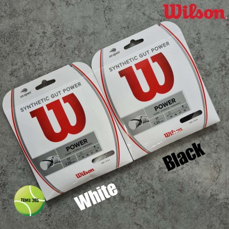 Promo Senar Tenis Wilson Synthetic Gut Power 17 - Putih Diskon 34% Di ...