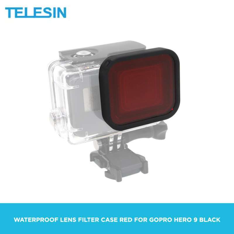 Jual Telesin Waterproof Red Filter Underwater For Gopro Hero 9 Di ...