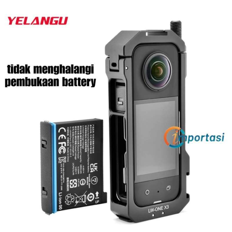 Jual Insta360 X3 Metal Alumunium Frame Case Rig 1/4 Inch Female Drat ...