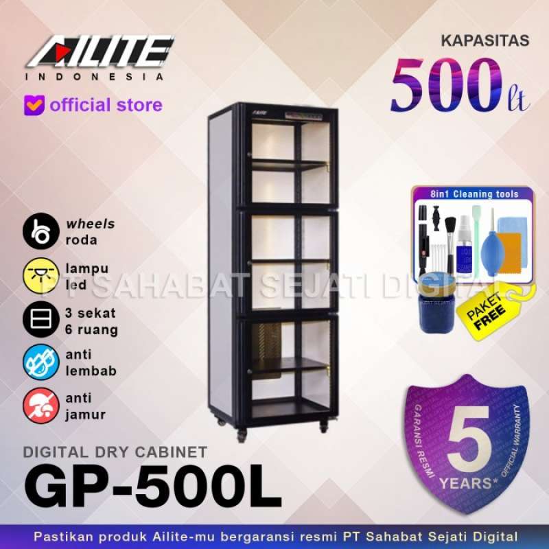 Jual Ailite Dry Cabinet Dry Box Gp-500l Anti Jamur 500 Liter 500l Di ...