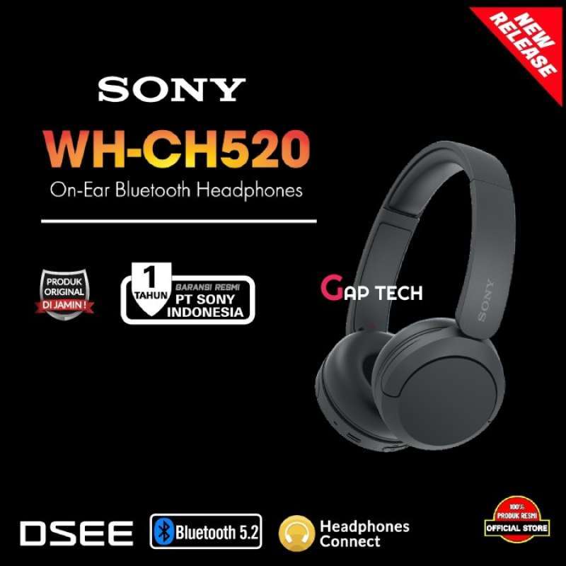 Jual Sony Wh Ch520 / Ch 520 Successor Wh Ch510 On-ear Bluetooth ...