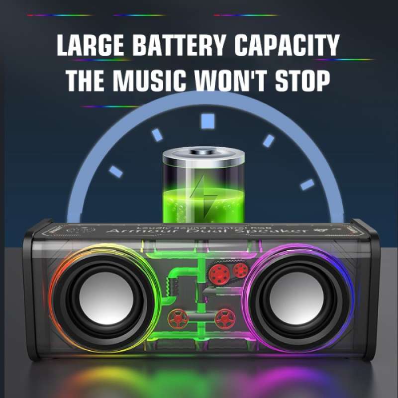 Jual Speaker Bluetooth Transparan Led V Led Rgb Music Colour Di Seller Circlet Cengkareng