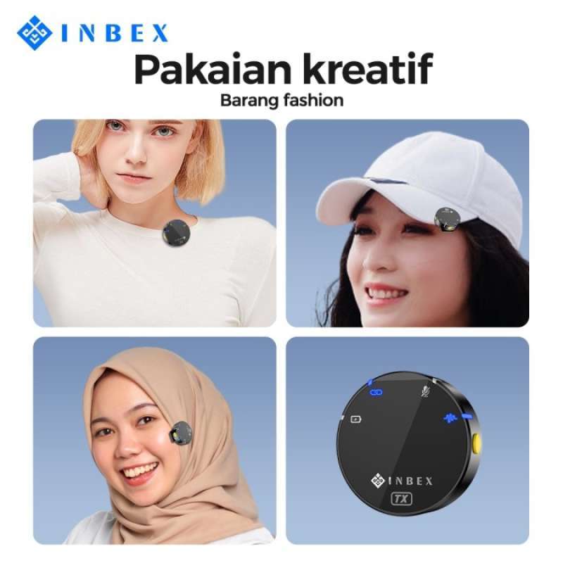 Jual Inbex Im6 Mic Wireless Clip On Data Display Noise Reduction/reverb ...