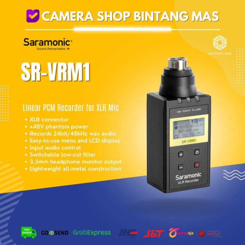 Jual Saramonic Sr-vrm1 Linear Pcm Recorder For Xlr Mic Di Seller ...