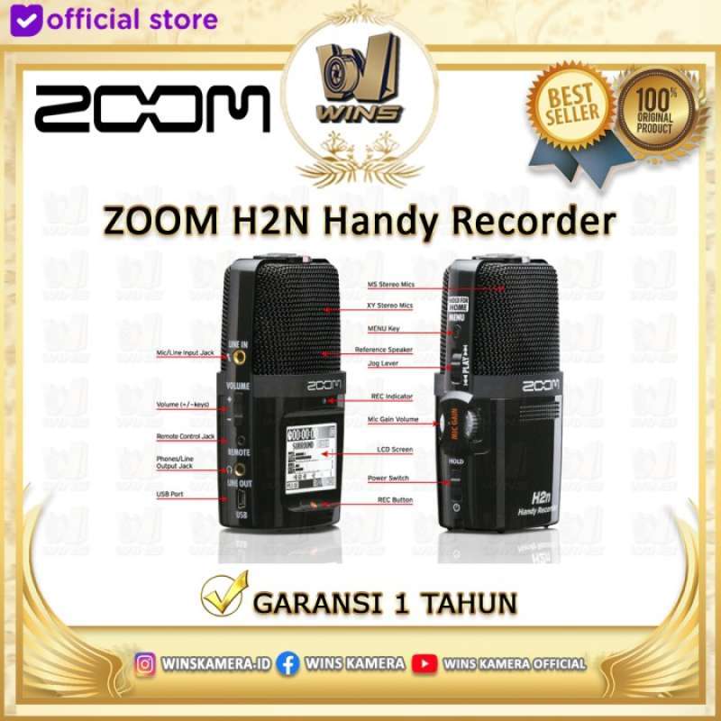 Jual Zoom H2n 2-input / 4-track Portable Handy Recorder Original Di Seller Circlet - Cengkareng ...