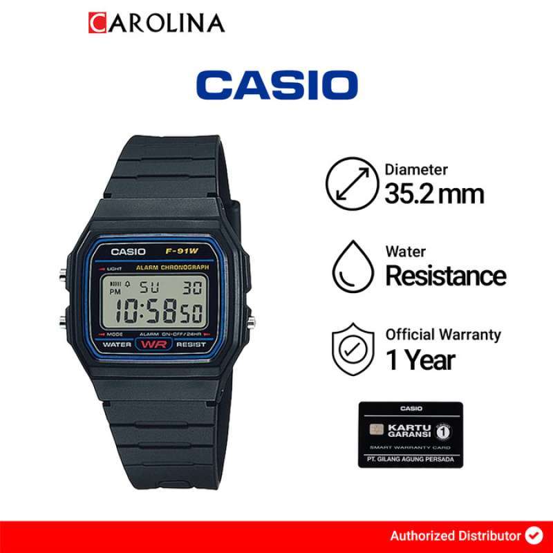 Jual Jam Tangan Casio F-91w-1d 100% Original Di Seller Wd_store ...