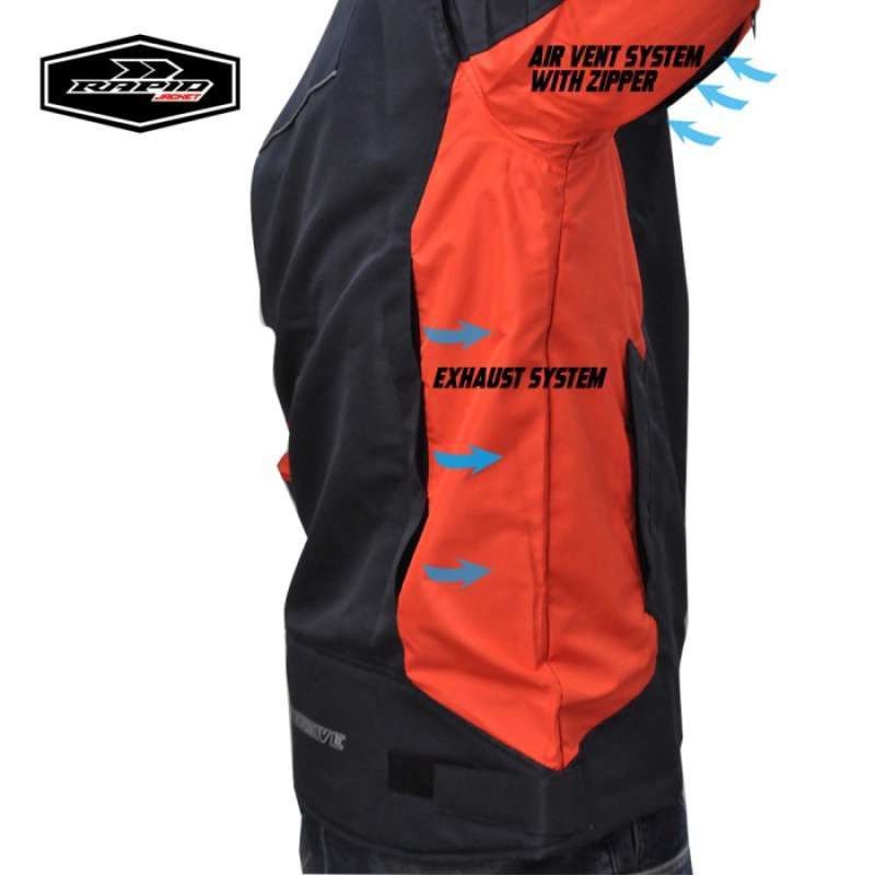 Jual Jaket Motor Rapid Agressive Riding Style Reflektif Printing ...