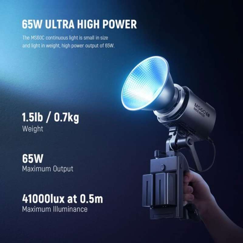 Promo Neewer Ms60c Rgb Led Video Light Handheld Spotloght Monolight Ms ...