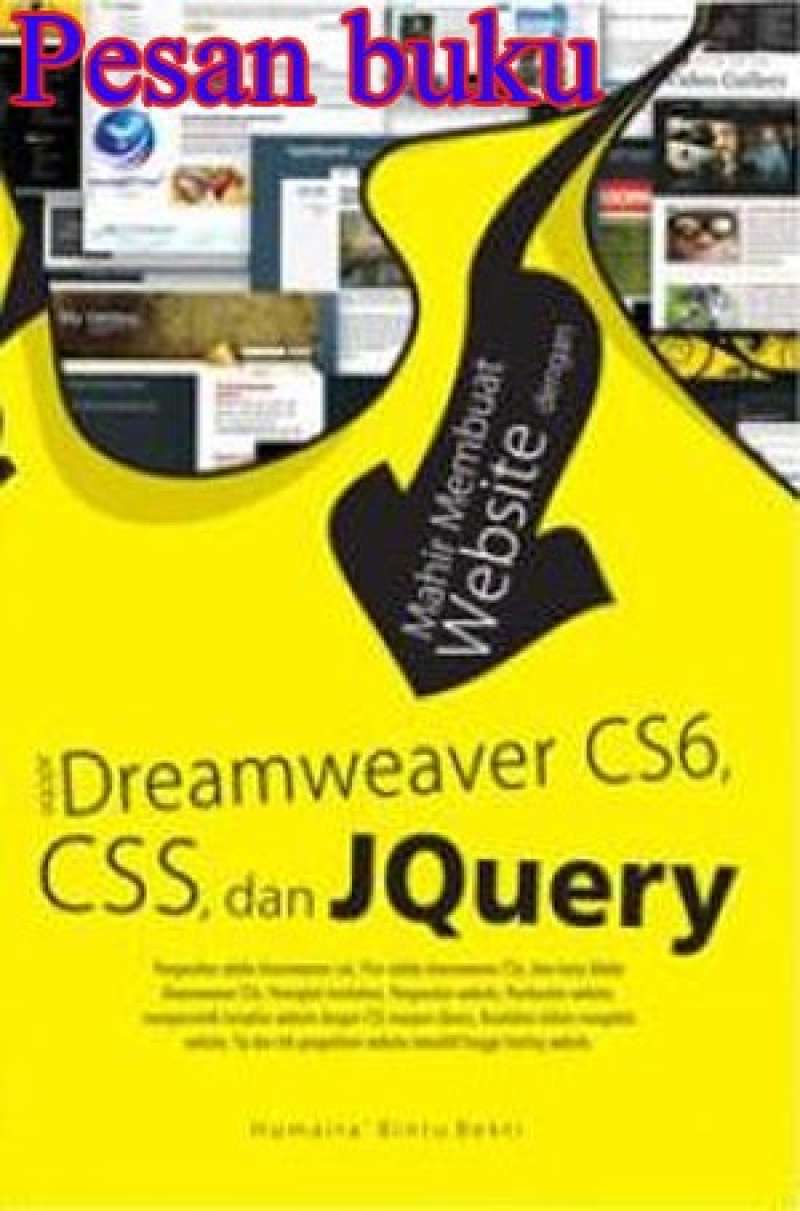 Promo Buku Adobe Dreamweaver Cs6, Css, Dan Jquer Diskon 26% Di Seller ... Promo Buku Adobe Dreamweaver Cs6, Css, Dan Jquer Diskon 26% Di Seller ...