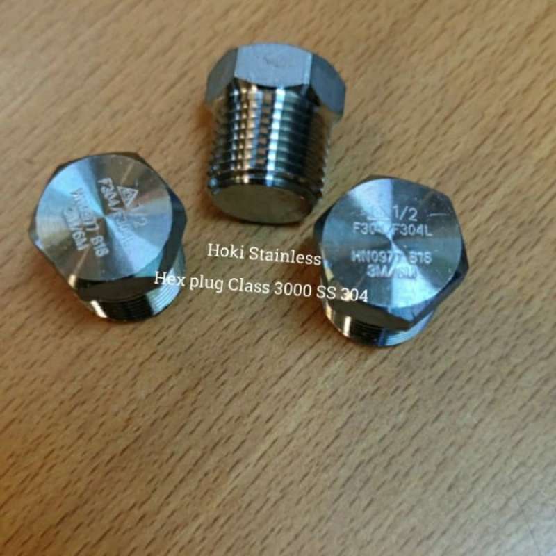 Promo Hex Plug Class 3000 Ss304 Drat 1 Inch / Npt Diskon 23% Di Seller ...
