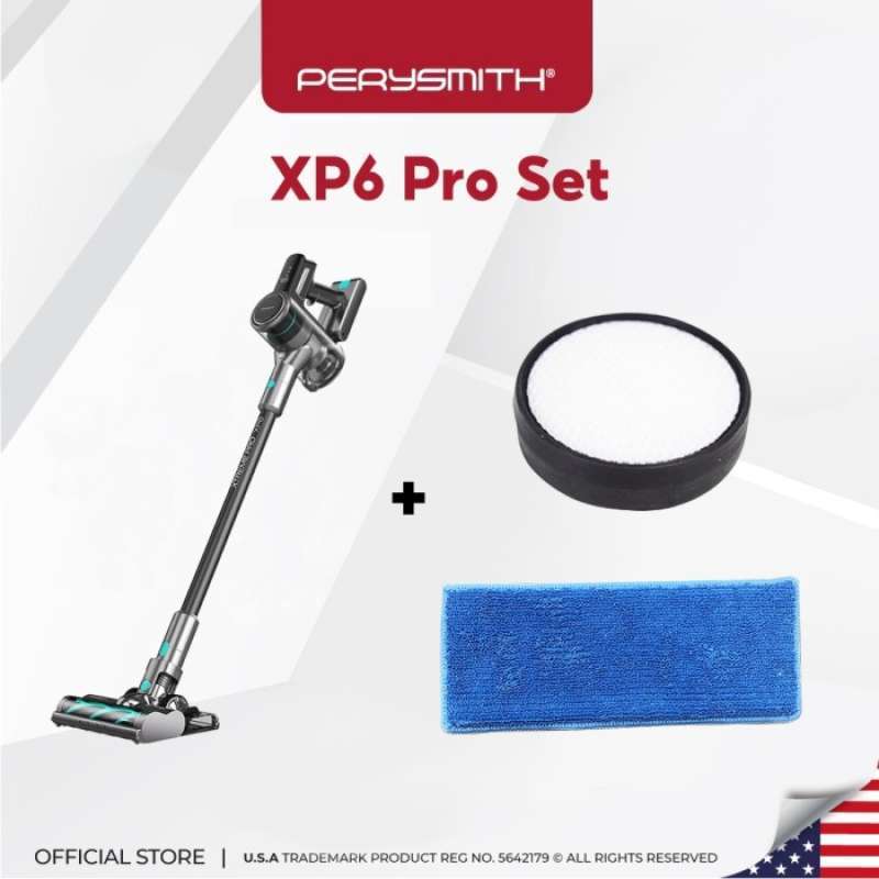 Promo Perysmith Xp6 Pro Cordless Vacuum Cleaner Portable Penyedot Debu ...