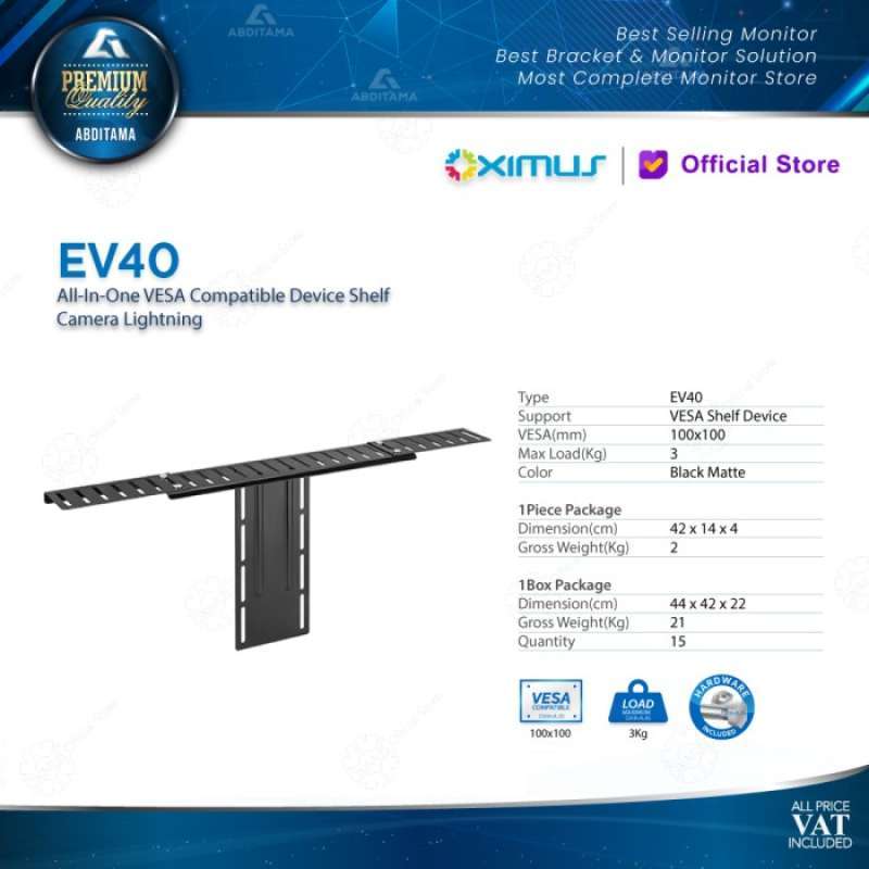 Promo All-in-one Vesa Compatible Device Shelf Camera Lightning Oximus ...