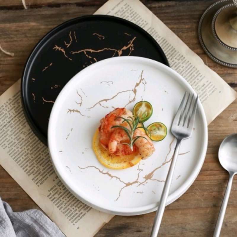 Promo Piring Steak Hot Plate Porcelain Makanan Penutup Luxury America ...
