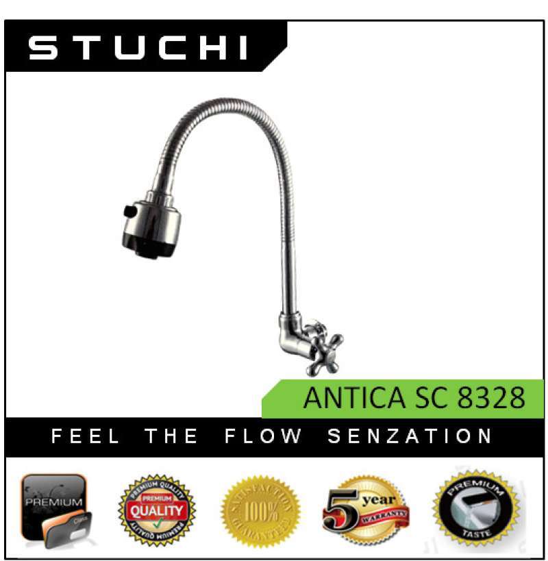 Promo Stuchi Sc 8328 Keran Sink Flexible Dinding, Cuci Piring, Garansi ...