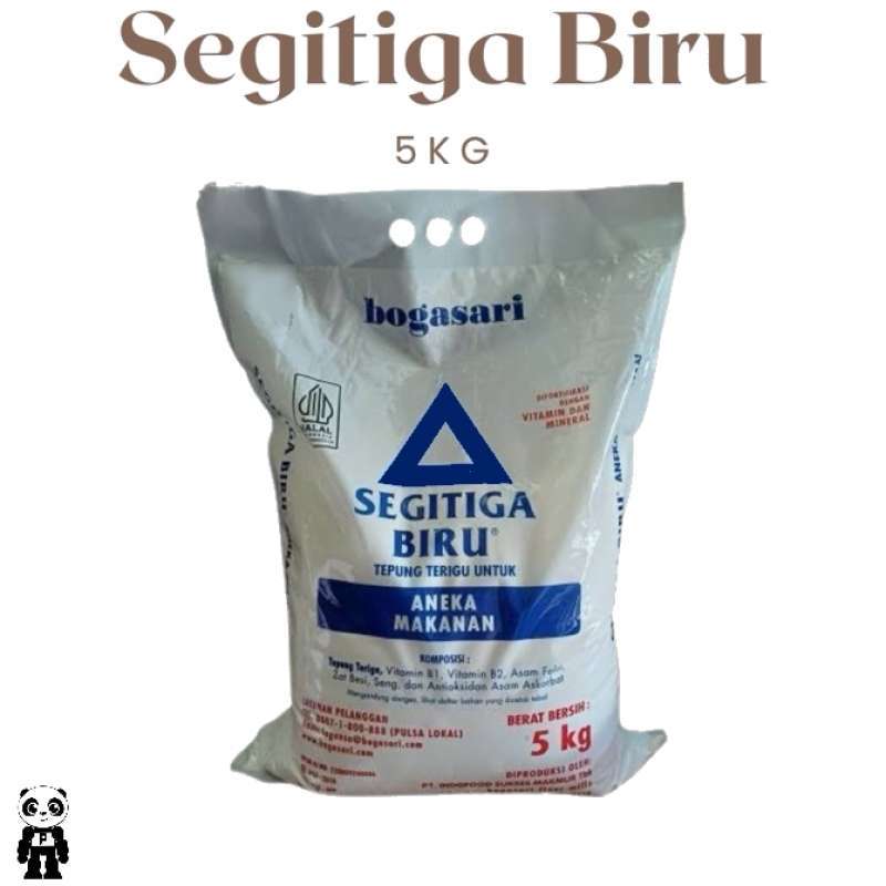 Jual Tepung Terigu Segitiga Biru 5kg Tepung Terigu Protein Sedang Untuk ...