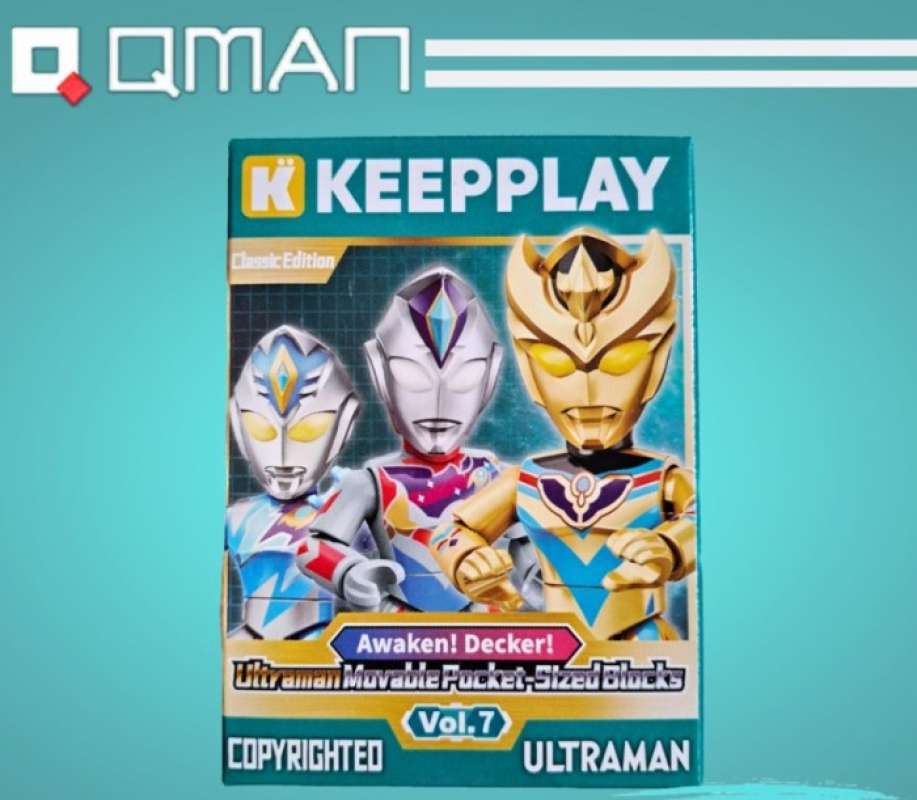 Jual Keepplay Ultraman Classic Edition Pocket Sized Blocks Minifigures Moveable Minifig Keeppley ...