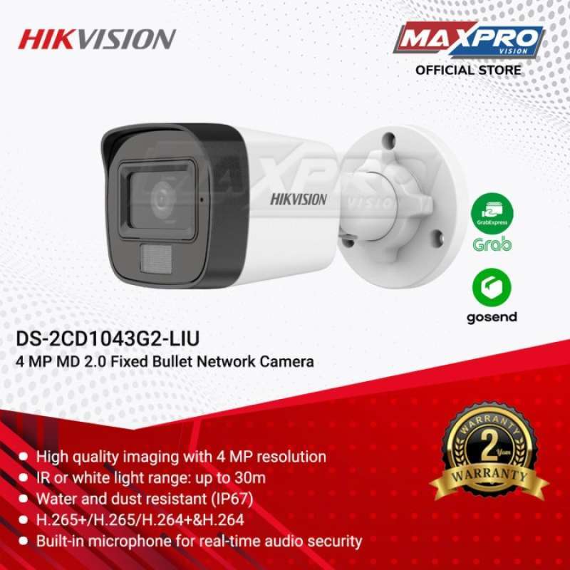 Promo Ds-2cd1043g2-liu - Ip Camera 4mp Dual Light Bullet Audio Diskon 23% Di Seller Tuplens ...