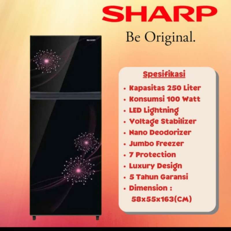 Promo Sharp Kulkas 2 Pintu [256 L] Sj-317mg - Jabodetabek Diskon 23% Di ...