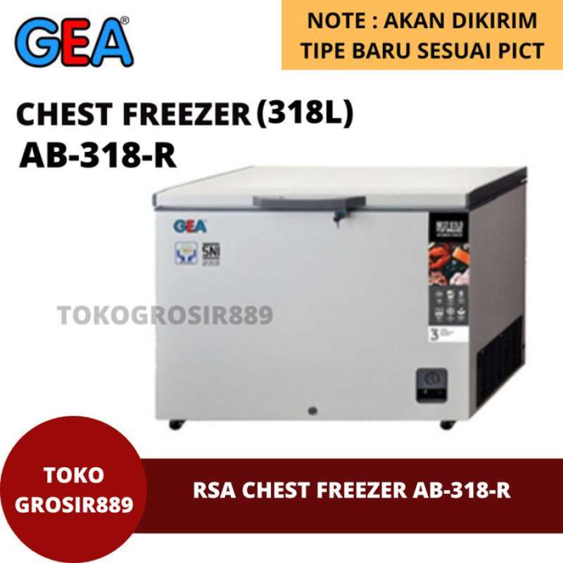 Promo Gea/getra/rsa Ab-336-r (330liter) Chest Freezer Gea Diskon 23% Di ...