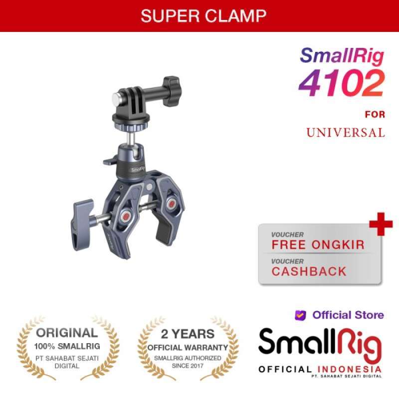 Jual Smallrig Super Clamp With 360â° Ballhead Mount For Action Cameras ...