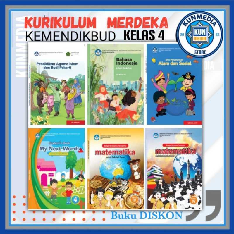 Jual Buku Siswa Kelas 4 Sd Kurikulum Merdeka Kemendikbud Vk Ipas Matematika - Bhs Inggris 4 Di ...