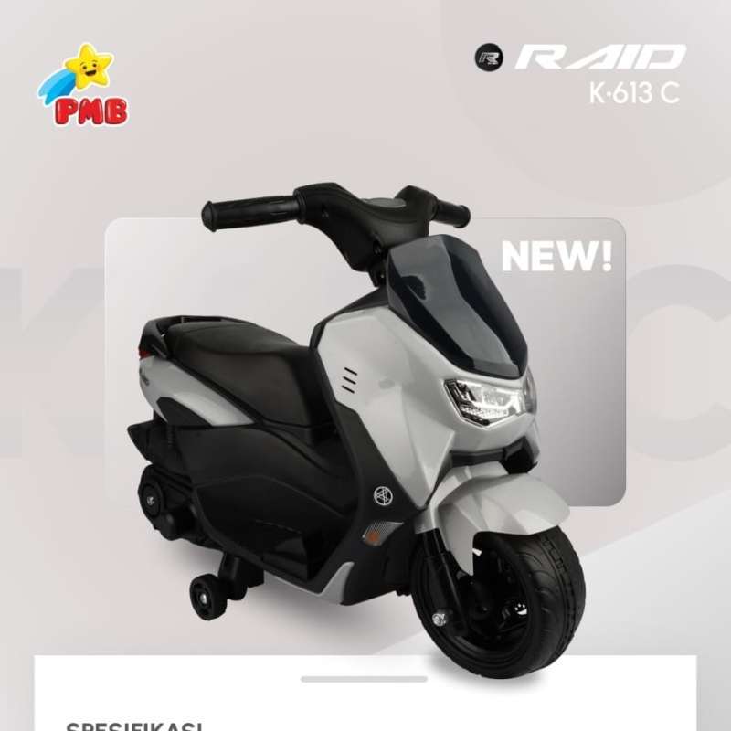 Promo Motor Aki Mainan Anak Mini Pmb K 613 C Raid Nmax 6v Murah Bdg ...