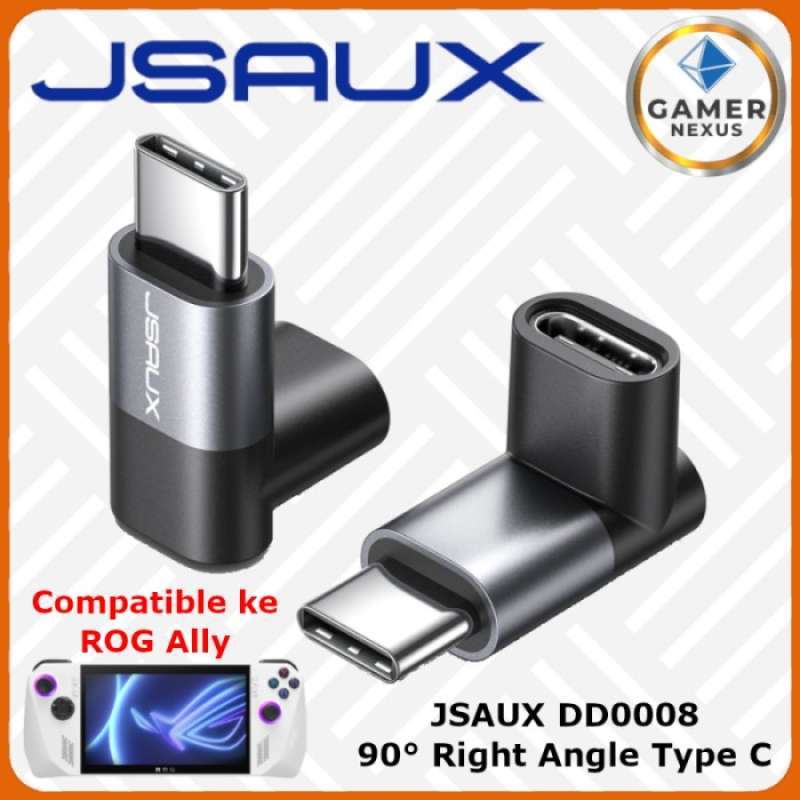 Promo Jsaux Dd0008 90â° Angle Type C Male To Type C Female Adapter Rog ...