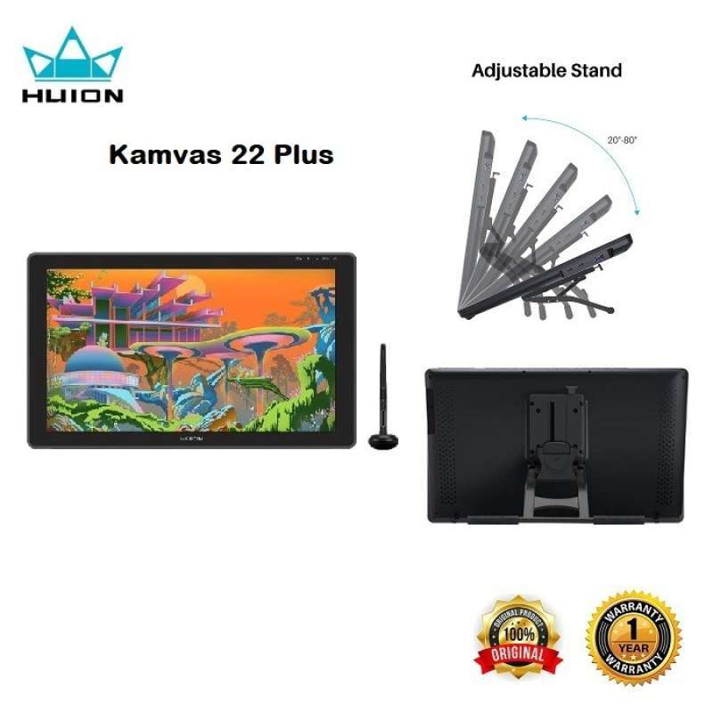 Promo Kamvas 22 Plus (gs2202) Pen Display Drawing Tablet Diskon 23% Di ...