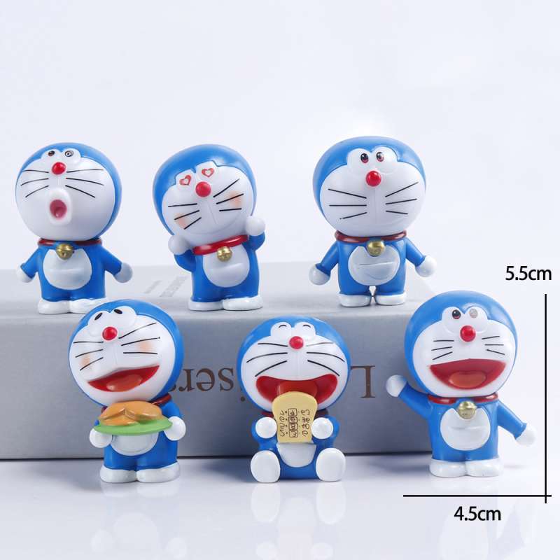 Jual Doraemon Satu Set Enam Pcs 5cm Action Figure Pvc D-scd060 Di ...