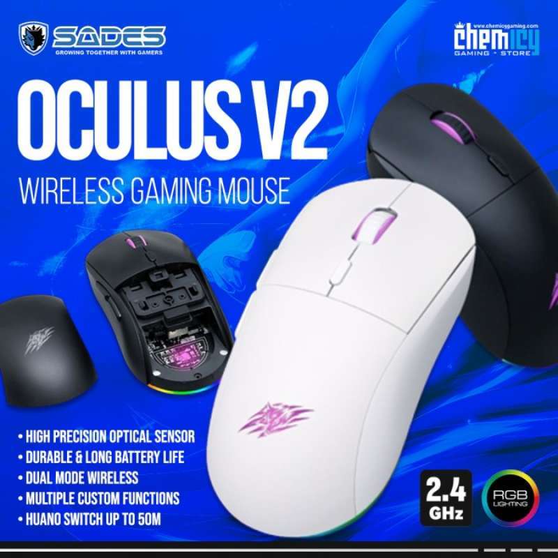 Promo Oculus V2 Rgb Wireless Gaming Mouse Diskon 23% Di Seller Lepimu ...