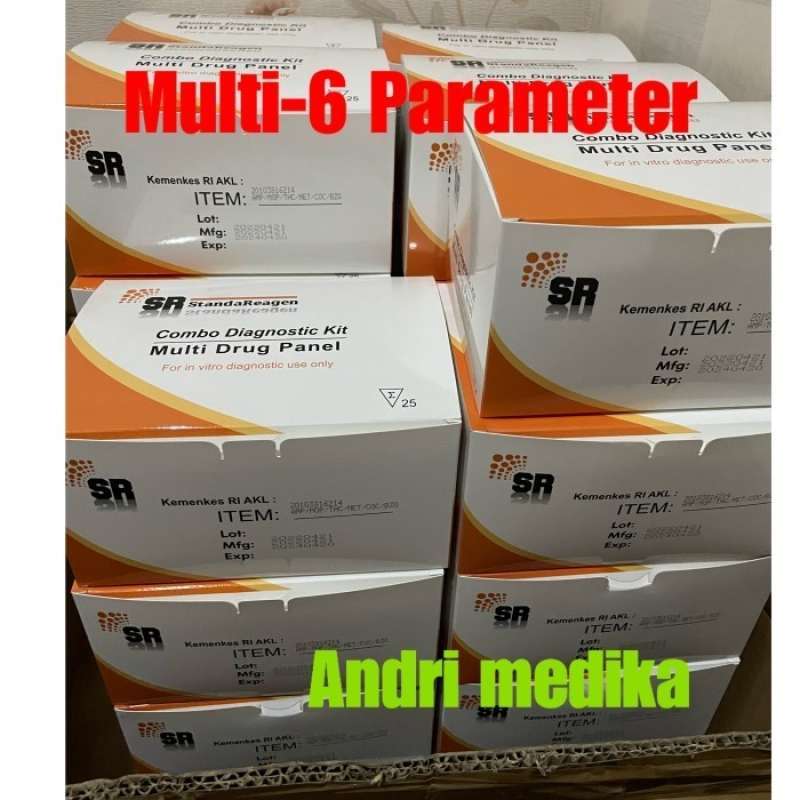 Promo Tes Drug Multi6 Panel Isi 25 Tes + Cup Urin 25 Pcs Diskon 33% Di ...