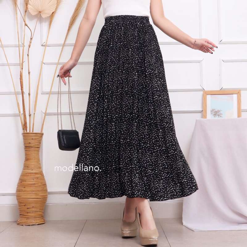 Promo Rok Motif Bunga Floral Jumbo Xxl / Rok Daily Korean Style / Lily ...