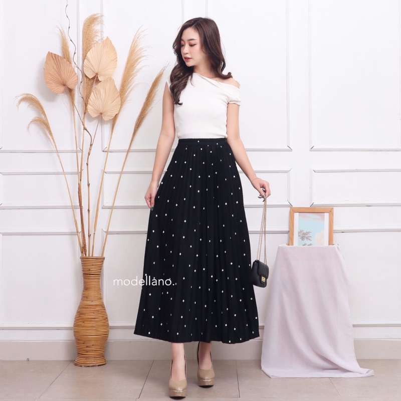 Promo Rok Motif Bunga Floral Jumbo Xxl / Rok Daily Korean Style / Lily ...