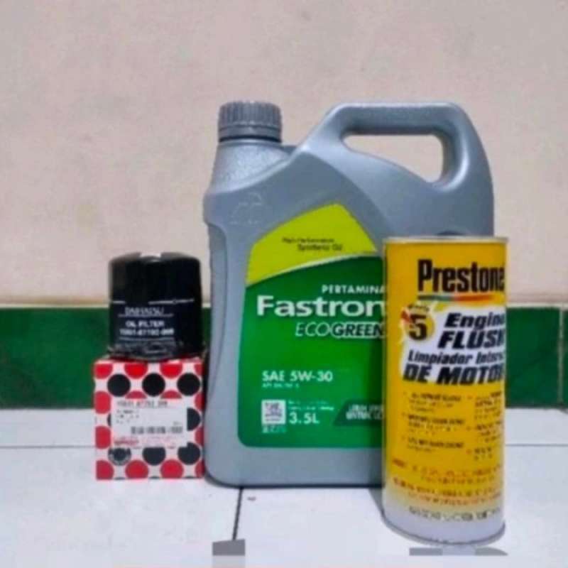 Promo Paket Ganti Oli Fastron Ecogreen Avanza Xenia 5w-30 Diskon 23% Di ...