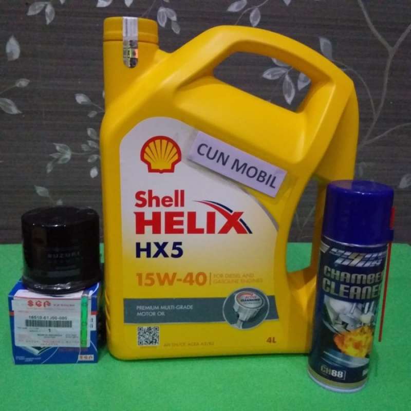 Promo Paket Oli Mesin Shell Hx5 15w-40 Sigma Karimun Lama,wagon R Ada 3 ...