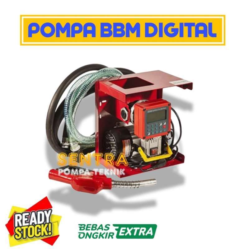 Promo Pompa Transfer Bbm Flowmeter Digital Fuel Pump Dispenser Solar ...