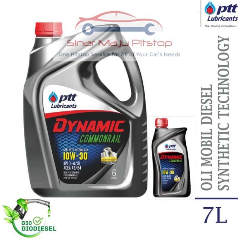 Promo Ptt Lubricants Dynamic Commonrail 10w-30 Oli Mesin Mobil Diesel 6 ...