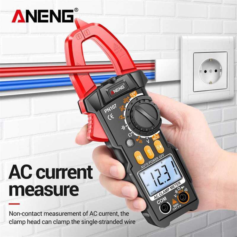 Jual Digital Multimeter Voltage Tester Clamp Meter Ac/dc 600a Pn107 ...