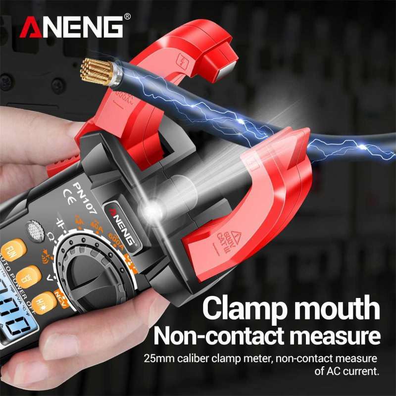 Jual Digital Multimeter Voltage Tester Clamp Meter Ac/dc 600a Pn107 ...