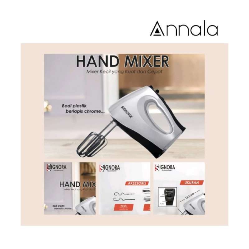 Promo Hand Mixer Signora Mixer Kue Roti Donat Bakpao Terbaik Diskon 10% ...