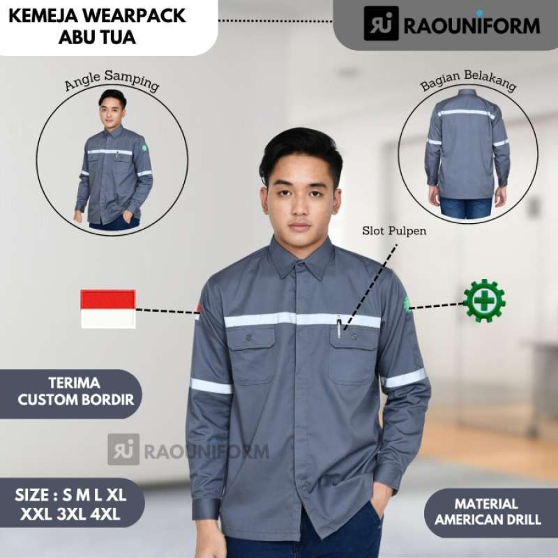 Promo Baju Proyek Safety/pakaian Seragam Kerja/baju Proyek Tambang ...