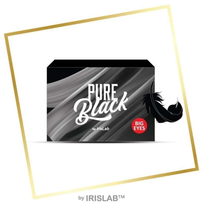 Jual Softlens Pure Black Normal Big Eyes / Soflen Hitam Pure Black Di ...
