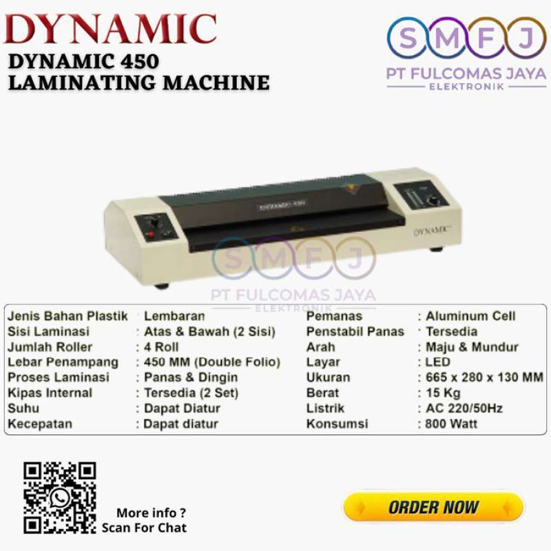 Promo Dynamic 450 Mesin Laminating Double Folio - Resmi Terbaik Diskon ...