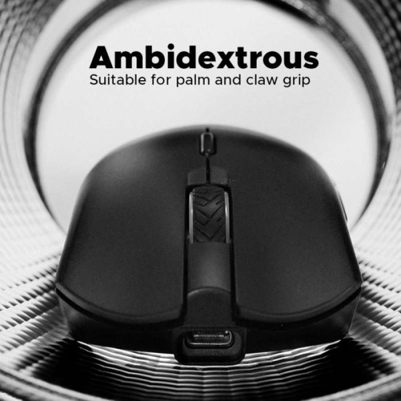 Promo Noir M1 Modular Wireless Bluetooth Gaming Mouse 3 In 1 Connection ...