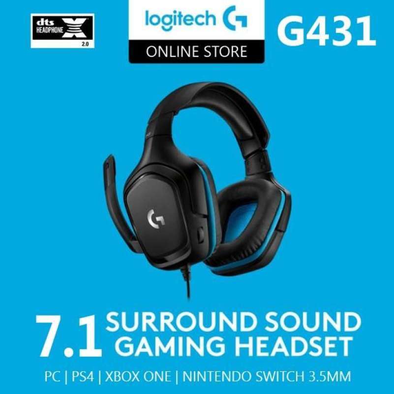 Jual Logitech G431 7.1 Surround Wired Gaming Headset Di Seller Avista Prima - Benowo, Kota ...