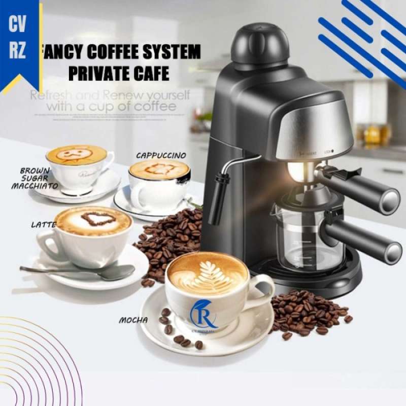 Promo Mesin Kopi Espresso Coffee Maker Cappucino Latte Steam Wand 240 ...