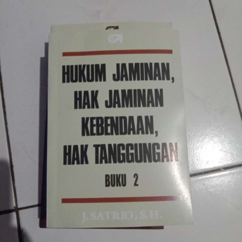 Jual Hukum Jaminan Hak Jaminan Kebendaan Hak Tanggungan Buku 2 By J Satrio Di Seller Regstore ...