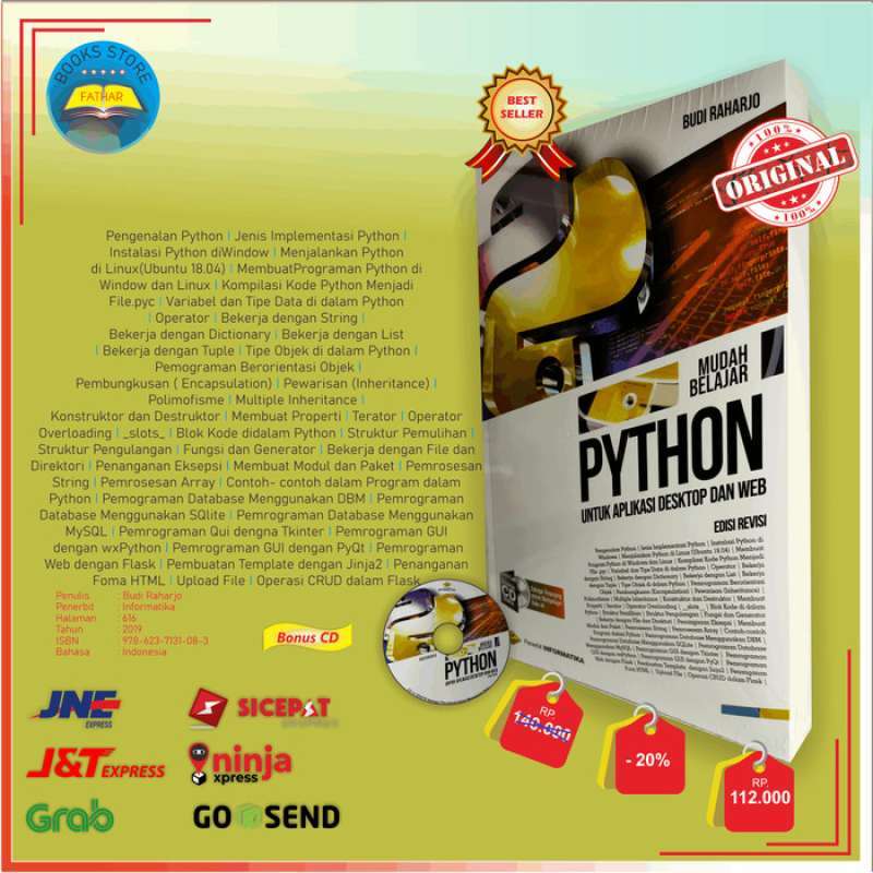 Jual Buku Mudah Belajar Phyton Untuk Aplikasi Desktop Dan Web Di Seller Rumix - Cengkareng Timur ...