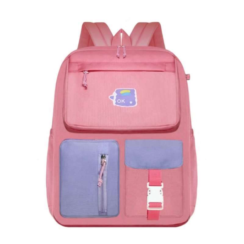 Jual Tas Anak Sekolah SD Perempuan Lucu Model Ter - Merah Muda Di ...