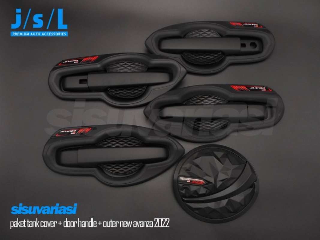 Promo Paket Door Handle Outer Mangkok Pintu Tank Cover Avanza 2022 Blacktivo Diskon 33% Di ...